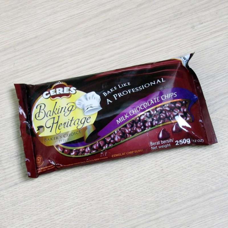 Jual Ceres Baking Heritage Milk Chocolate Chips 250 Gr Di Seller ...