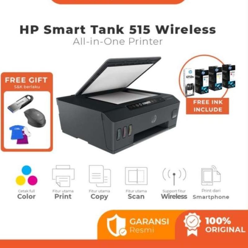 Promo HP Smart Tank 515 Wireless All-in-One Printer (1TJ09A) Diskon 23% di Seller Bankai Store ...