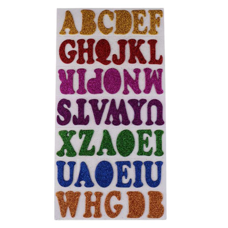 Jual Glitter Foam Stickers Self Adhesive Letter Alphabet for Arts ...