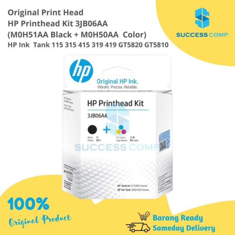Promo Print Head Kit 3JB06AA HP GT51 & GT52 1 SET Black Color Diskon 29 ...