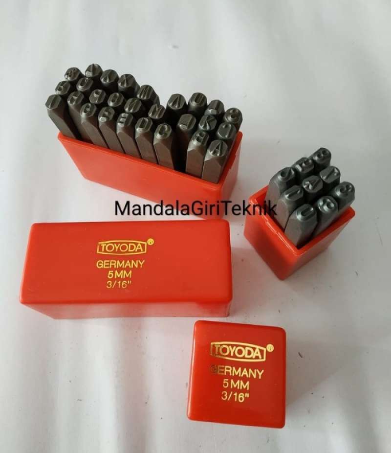 Promo Alat Ketok Angka Dan Ketok Huruf Ukuran 5Mm Full Set - Multicolor ...