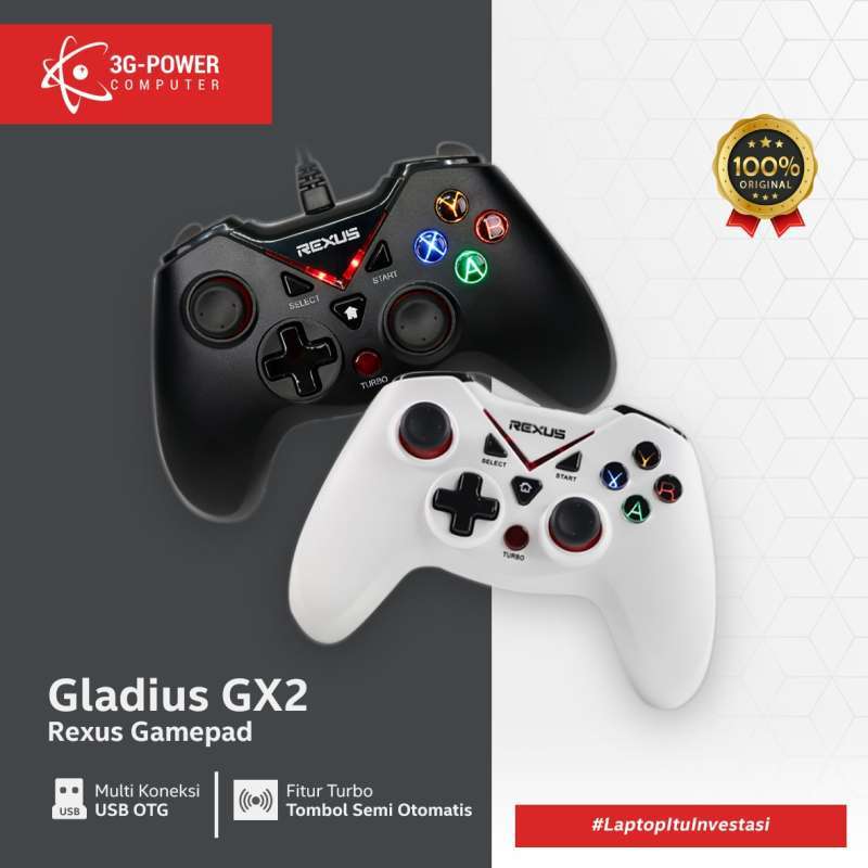 Promo Rexus Gladius GX2 Gaming Gamepad / Joystick Diskon 48% di Seller ...