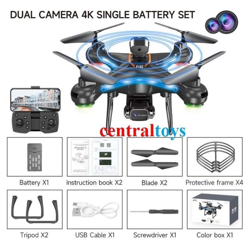Promo drone canggih F192 full feature ESC camera 4K optical flow anti ...