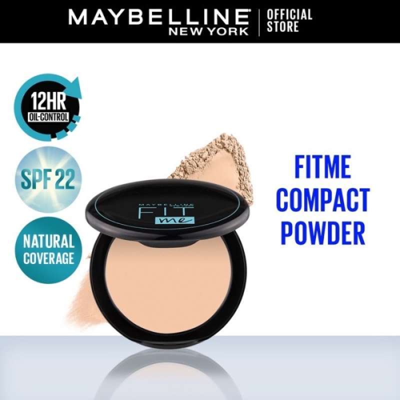 Jual Original Maybelline Fit Me Matte + Poreless Compact Powder Bedak ...