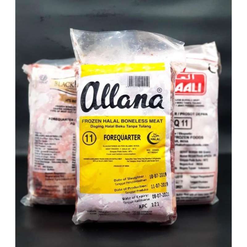 Jual Paket Daging Kerbau Frozen 11 FQ Slice 900 gr. Pembelian 5 Pack ...