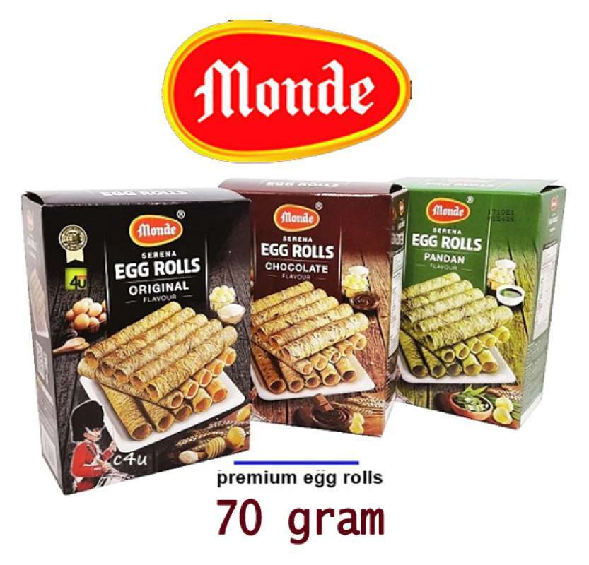 Jual MONDE Cookies Serena Egg Rolls roll 70g 70 gram di Seller The Only Moon Star - Kota Jakarta ...
