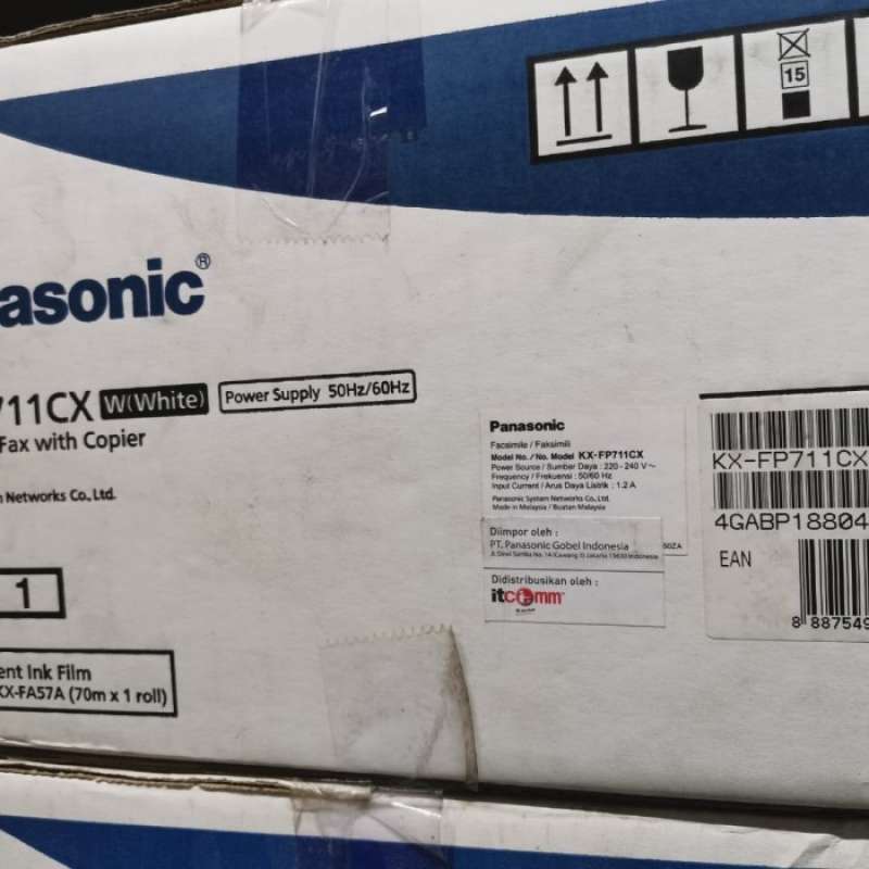 Jual Panasonic Kx-fp711cx Mesin Fax Garansi Resmi Di Seller Grock Store - Jatipulo, Kota Jakarta ...