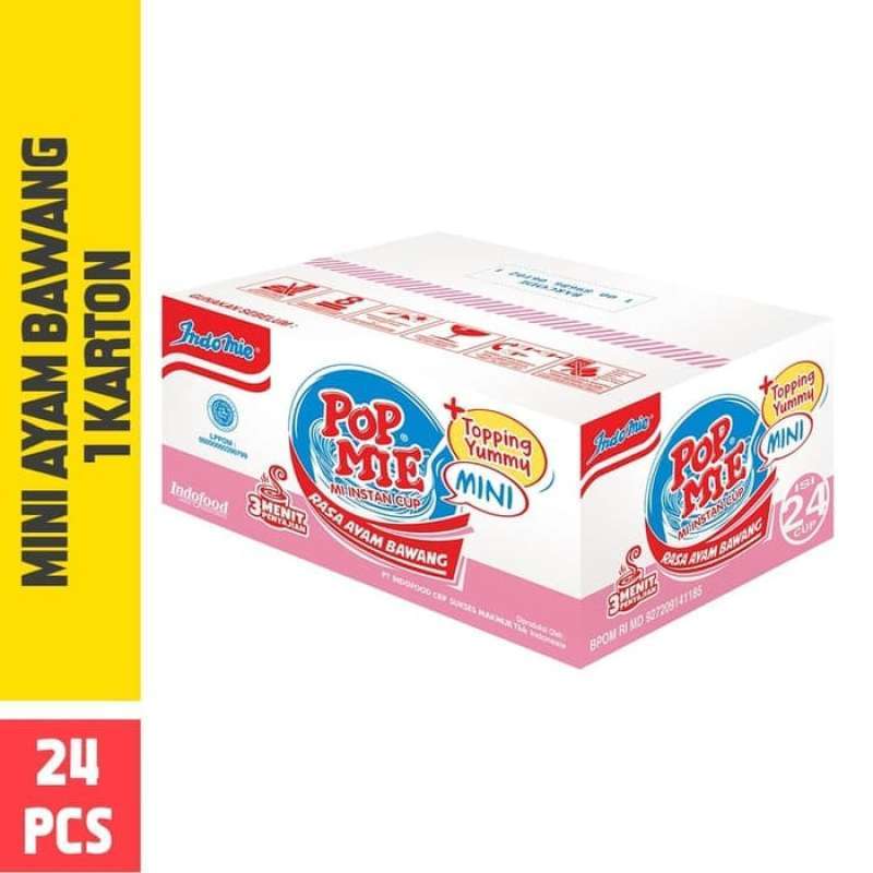 Jual Pop Mie Mini Kuah Rasa Ayam Bawang 1 Dus/24pcs 936gr Di Seller Pop ...