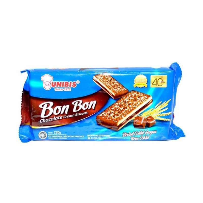 Jual UNIBIS Bon-Bon Chocolate Biskuit [220 g] di Seller Bintang Terang ...