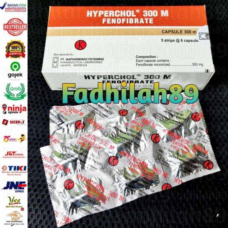 Promo HYPERCHOL 300 M FENOFIBRATE 300 Mg Strip (6 Kapsul) ORIGINAL ...