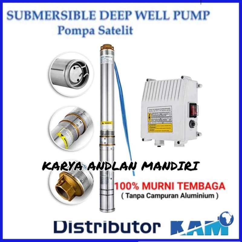 Jual Pompa Satelit Submersible Pump 0.75Hp Casing 4Inc Pompa Air Celup ...