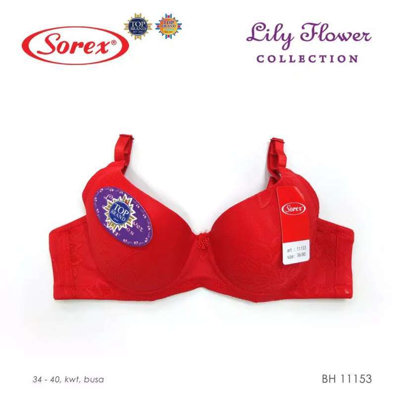 Jual Sorex Bra Kawat Full Cup Lily Flower 11153 Kait 2 Busa sedang Cup ...