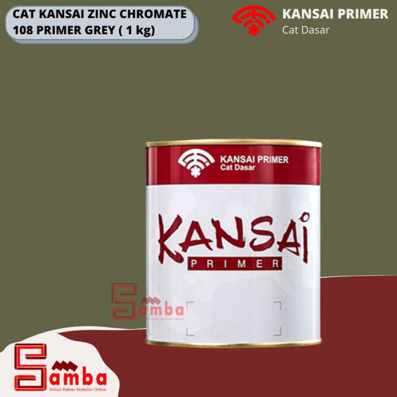 Jual Kansai Cat Meni Besi 108 Zinc Chromate Primer Grey ( 1 Kg) di ...
