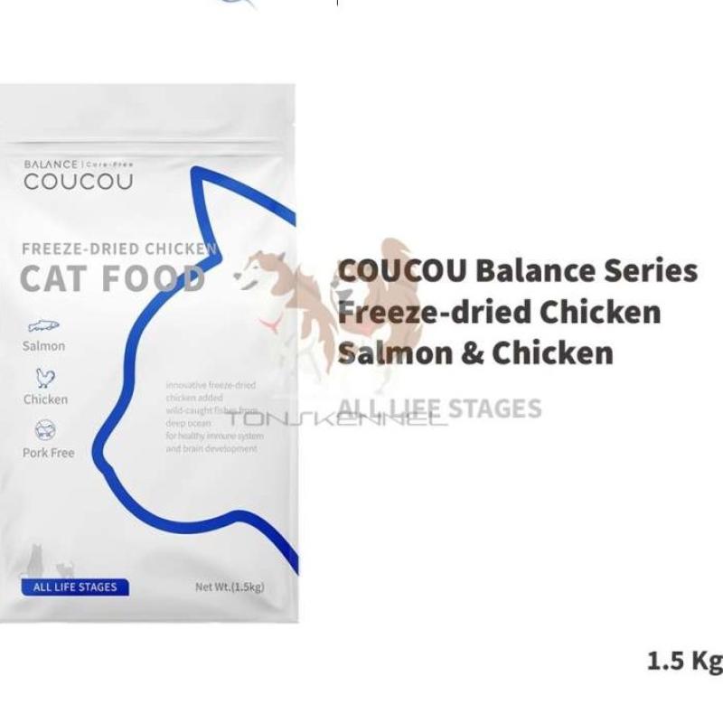 Jual COUCOU Chicken Salmon & Chicken All Life Stages 1.5 Kg Balance ...