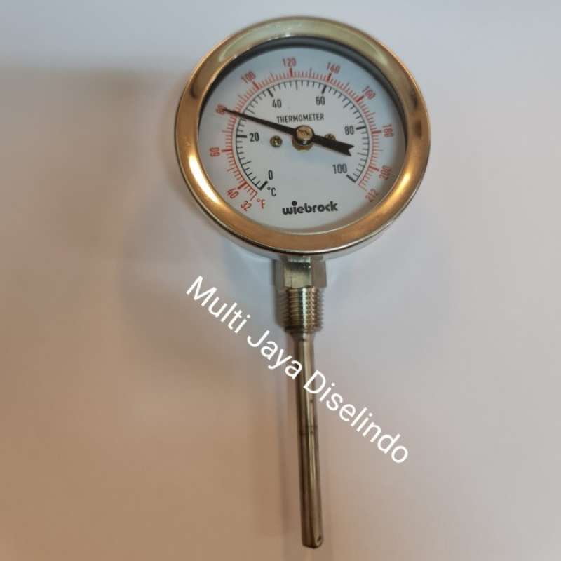 Jual Thermometer Raket Stainless 4 inch 160 derajat / Alat Ukur Suhu di ...