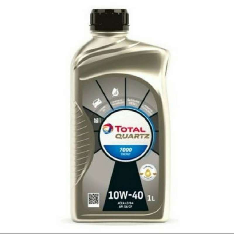 Promo Oli Total Quartz 7000 Sae 10W-40 Api Sn Original 1 Liter Diskon ...