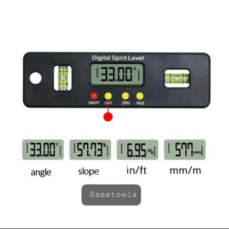 Jual Inclinometer pengukur sudut kemiringan / waterpas waterpass ...