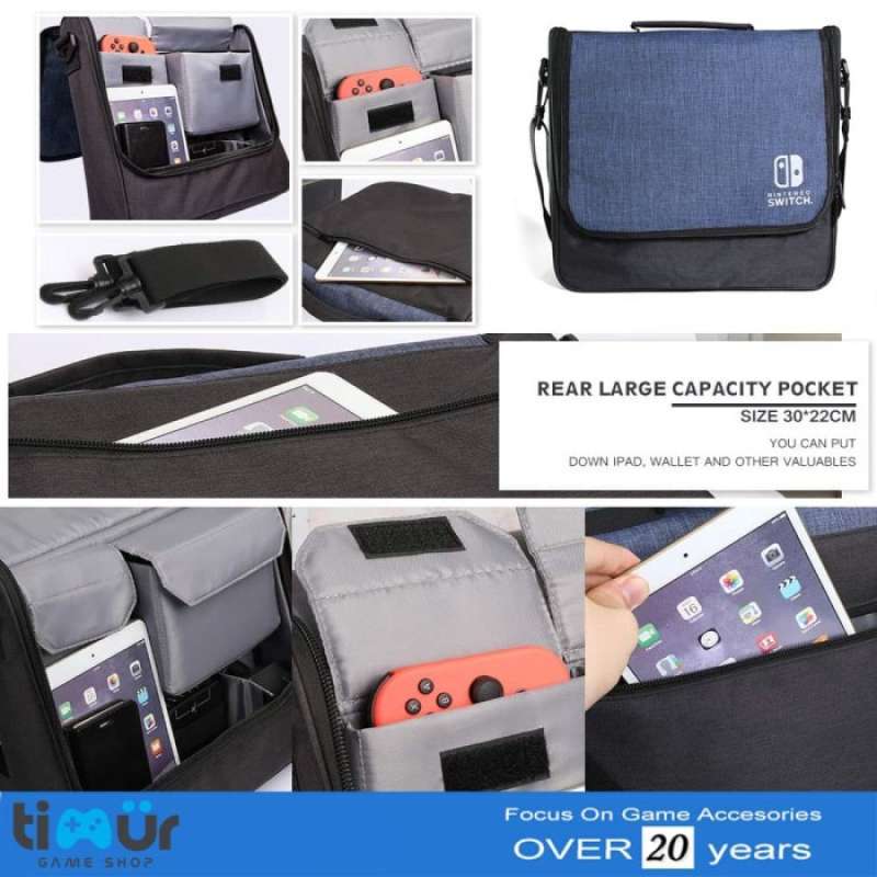 Jual NINTENDO SWITCH COTTON SHOULDER BAG WITH COMPARTMENT di Seller ...