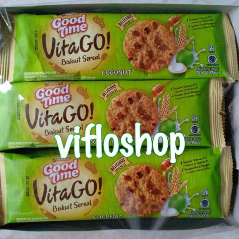 Jual Good Time VitaGo Biskuit Kelapa [Box-12 Sachet] di Seller Vivflo ...