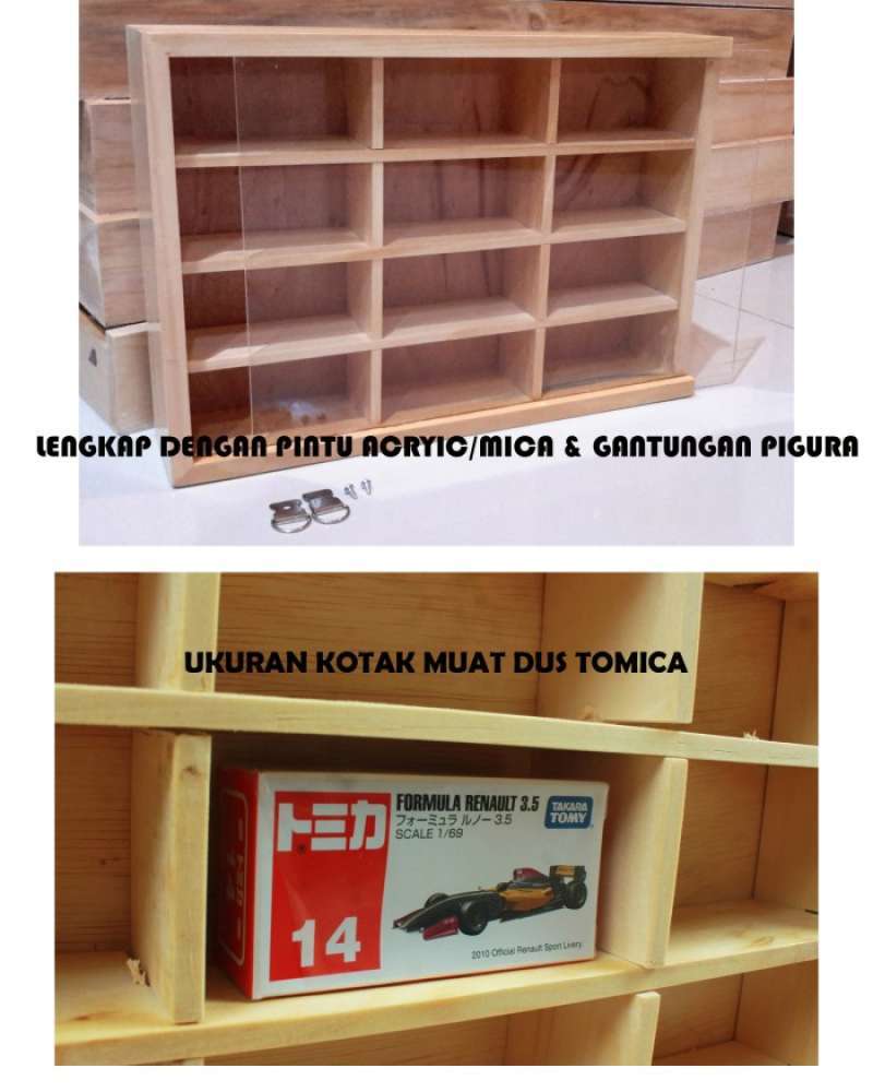 Promo Rak Diecast Isi 36 / Rak Kayu Mainan / Rak Display Acrilic Hot ...