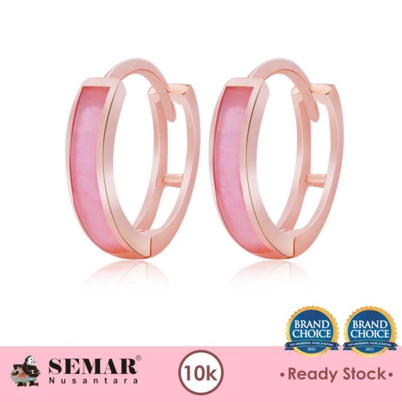 Jual Anting Emas Jepit Rula Pink Rose Gold 10k Semar Nusantara Di ...