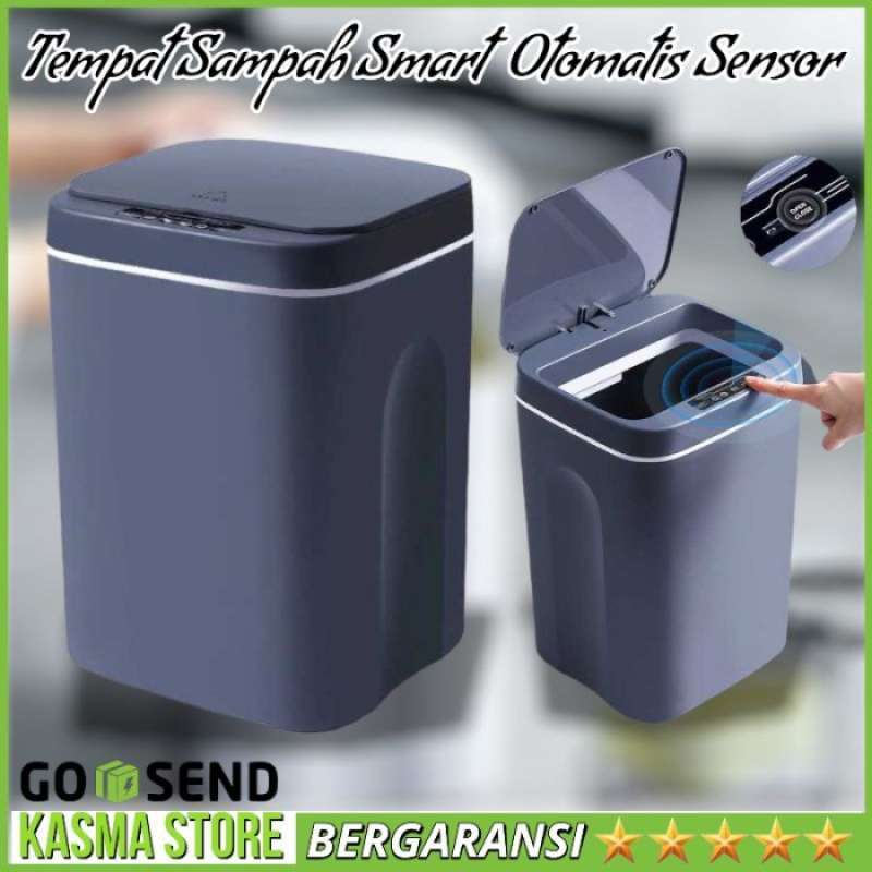 Jual Tong Tempat Sampah Otomatis Sensor Smart Trash Can Motion Sensor ...