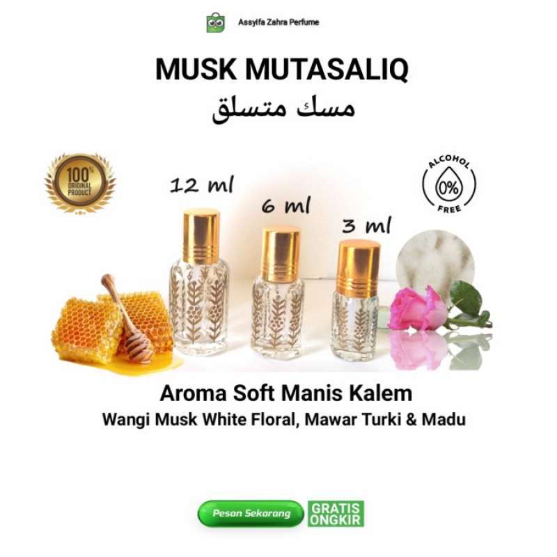 Jual Musk Mutasaliq Parfum Arab, Minyak Wangi Soft Lembut Manis di ...