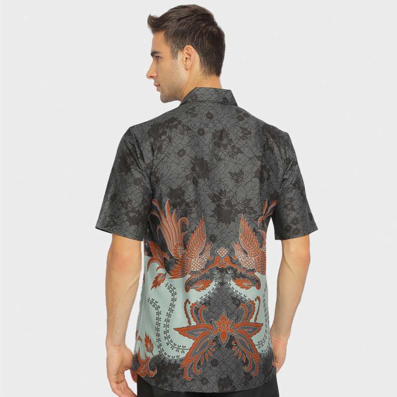 Promo Jayashree Batik Slimfit Danar Grey Kemeja Batik Pria Lengan ...