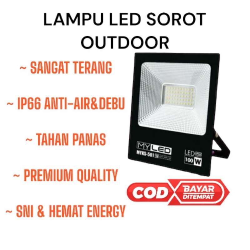 Promo Flood Light White Putih Lampu Sorot My Led Lampu Sorot Led Lampu Sorot Murah