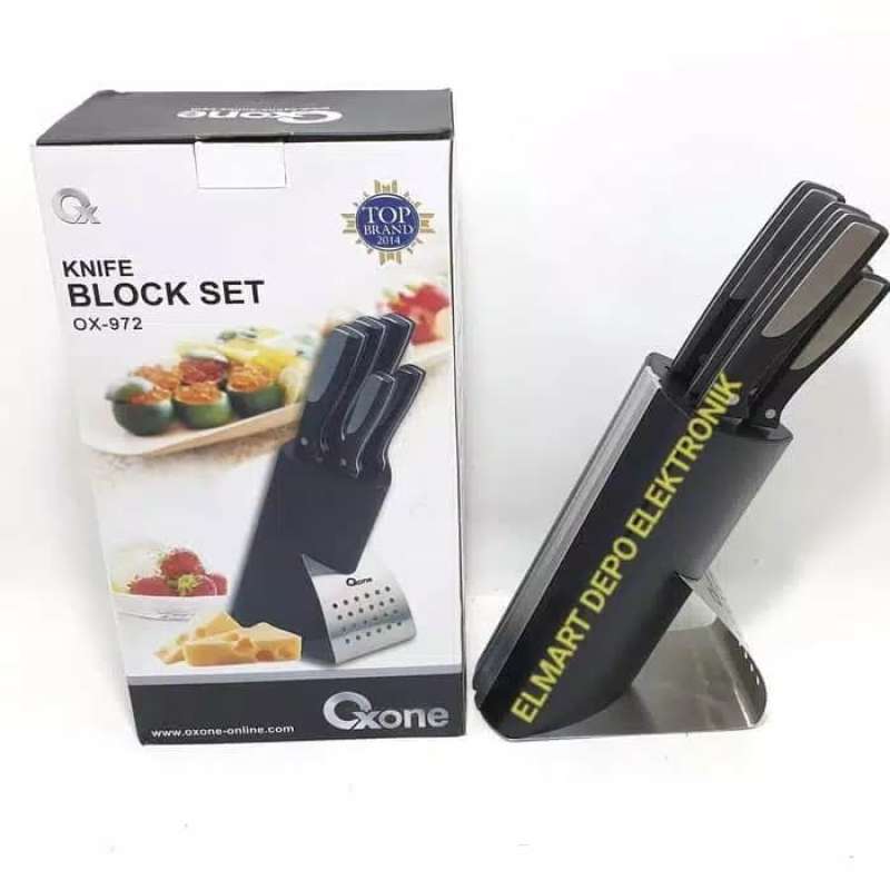 Jual Oxone Knife Block Set Ox-972 / Pisau Dapur Set Stainless Ox972 Di Seller Honey Living ...