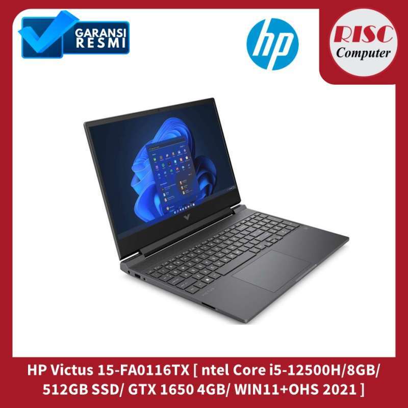Jual HP Victus Gaming 15 FA0116TX Ntel Core I5 12500H 8GB 512GB SSD GTX 1650 4GB WIN11 OHS
