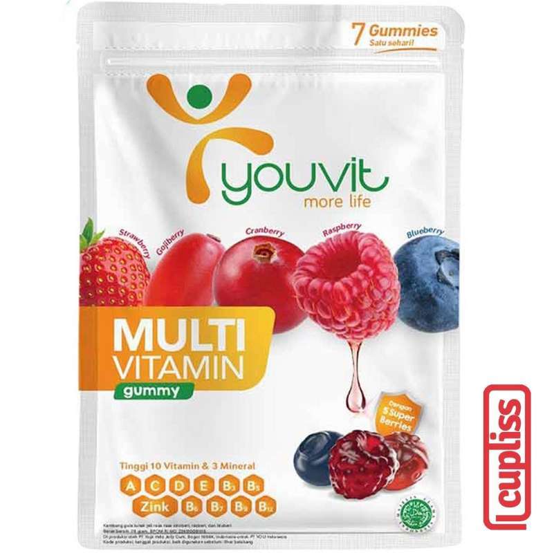 Promo YOUVIT Multivitamin Gummy Dewasa 7 Days Diskon 41% di Seller ...