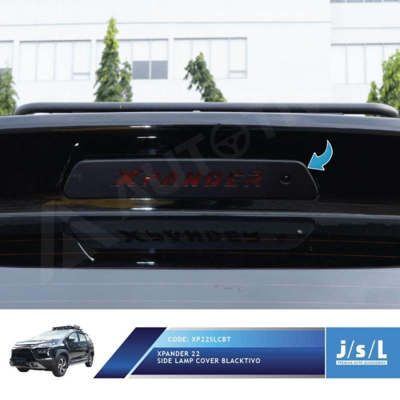 Jual Spoiler Lamp Cover Xpander 2022 Cover Lampu Spoiler Black Hitam di ...