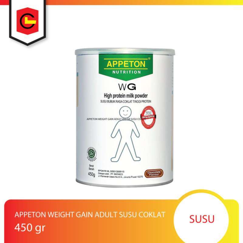 Promo APPETON WEIGHT GAIN ADULT 450 GR SUSU COKLAT Diskon 23% di Seller ...