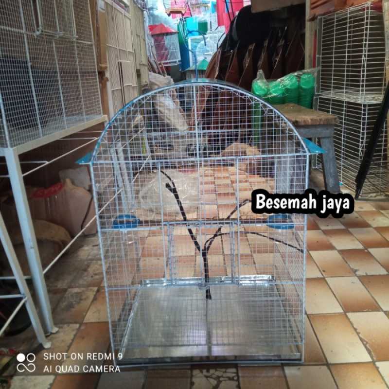 Promo Sangkar Besi Kawat Ram.. Model Gantung. Buat Burung Lb, Kenari ...