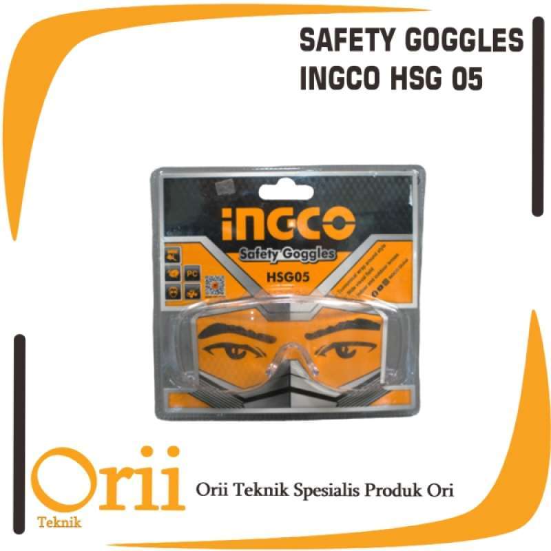 Promo Safety Goggles INGCO HSG05 - Google Kacamata Kaca Mata Proyek Tukang Diskon 5% di Seller ...
