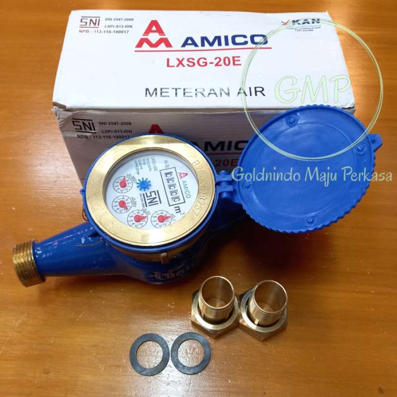 Jual WATER METER AMICO SNI 3/4 INCH - METERAN AIR FLOWMETER WATERMETER ...