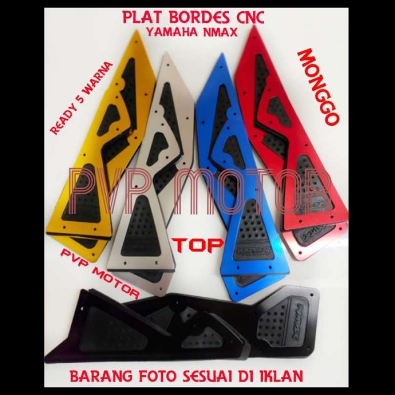 Jual PLAT BORDES PIJAKAN KAKI YAMAHA NMAX CNC di Seller TDR Autorace ...