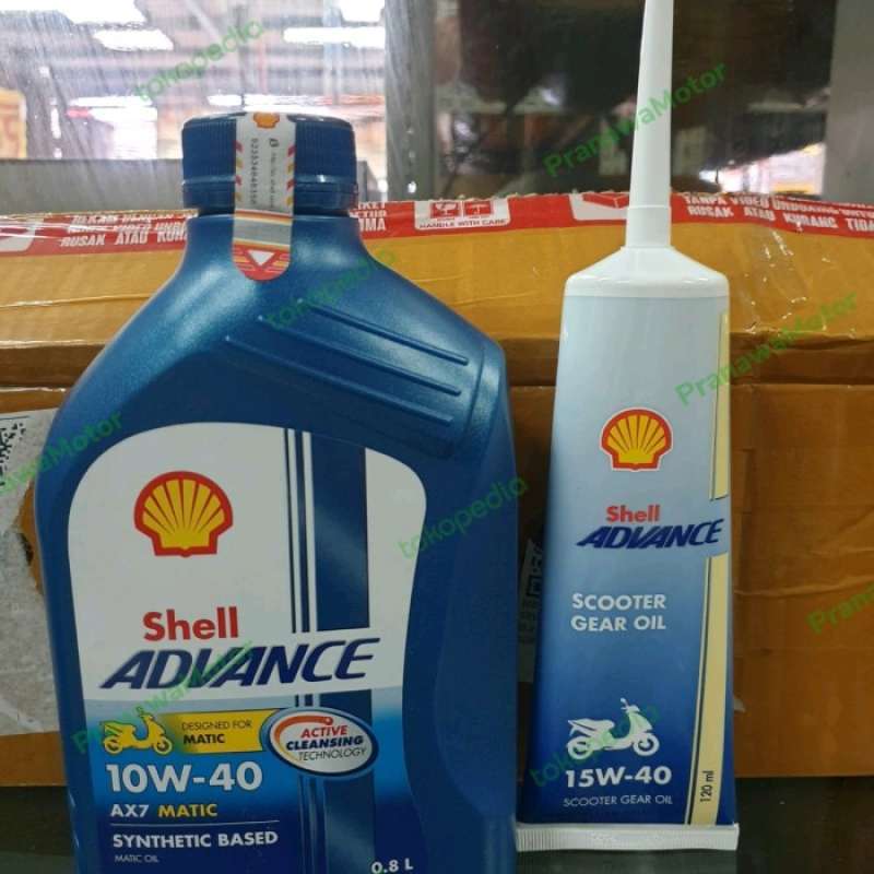 Promo Oli Shell Advance 10W 40 Ax7 800Ml Dan Gardan Shell 15W 40 Motor ...