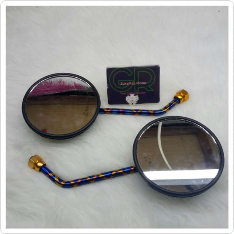 Jual Spion Bulat Blue X Karbon Spion Universahonda Beat Scoopy Supra ...