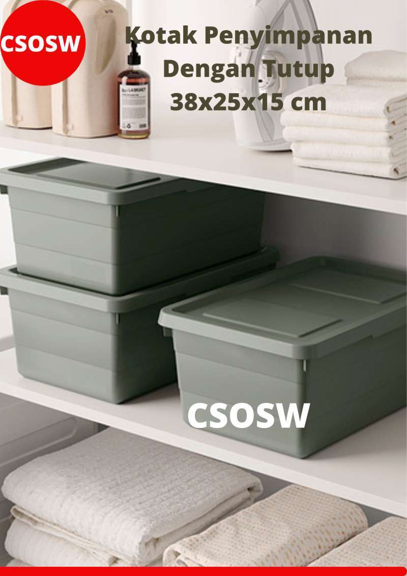 Jual Kotak Penyimpanan Dgn Tutup Sockerbit Storage Box Organizer Box ...
