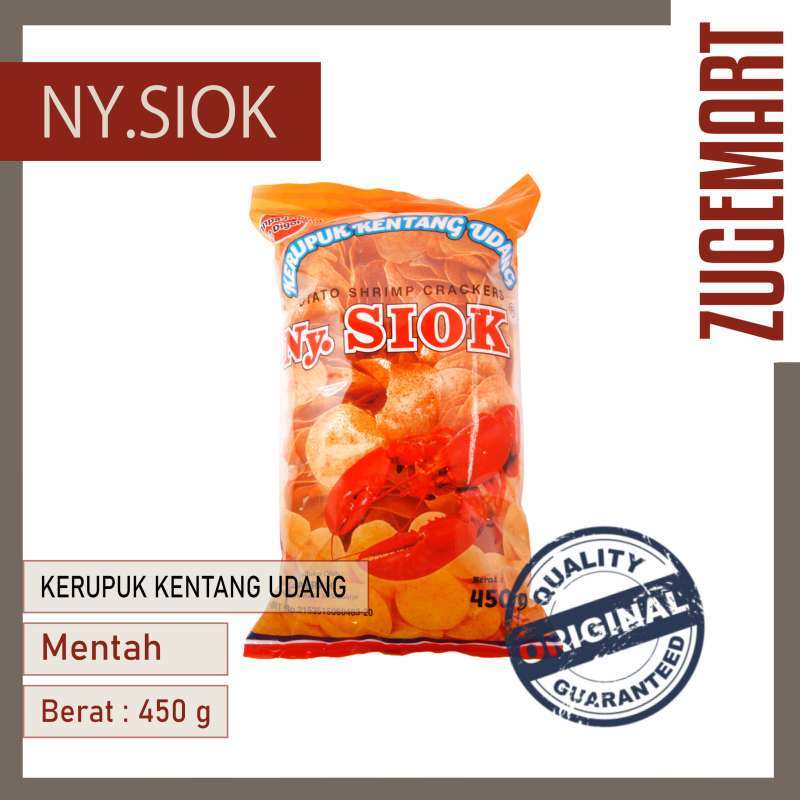 Jual Krupuk / Kerupuk Kentang Udang Mentah NY SIOK 450gr di Seller ...