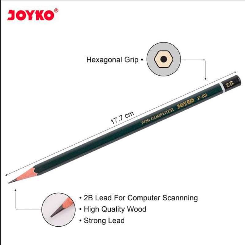 Jual Pensil Joyko P-88 | Pensil Joyko 2B ( 2 pcs ) di Seller Oerypsh ...