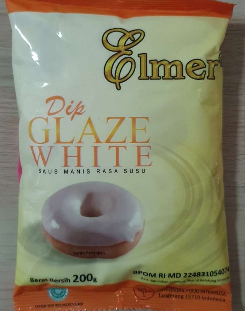 Jual DIP GLAZE ELMER RASA WHITE/SUSU 200g di Seller Wirausaha Pratama ...