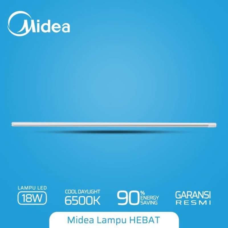 Jual Lampu Tl Led T8 18 Watt Glass - Midea Di Seller Midea Lighting ...