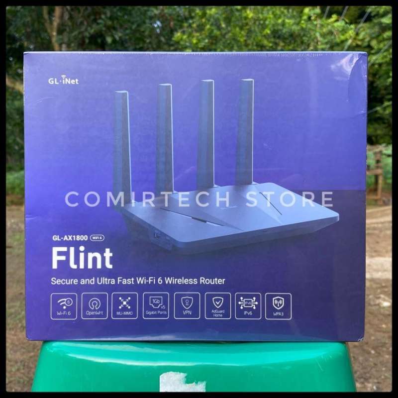 Jual Gl.inet Flint Gl-ax1800 Secure & Powerful Wi-fi 6 Router Openwrt ...