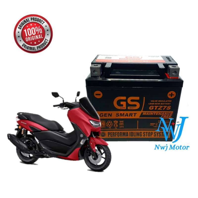 Jual Aki Motor Yamaha NMax Aerox 155 GTZ7S GTZ6S YTZ7S GS MF Aki Kering ...
