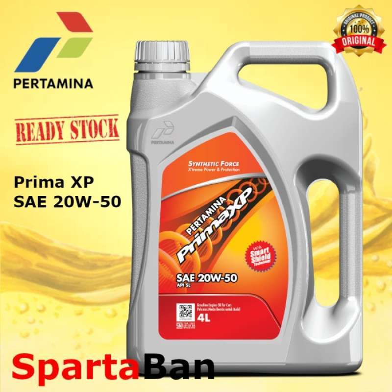 Jual Oli Pertamina PrimaXP SAE 20W-50 (4liter) - Prima XP SAE 20W50 Galon di Seller Huma Auto ...