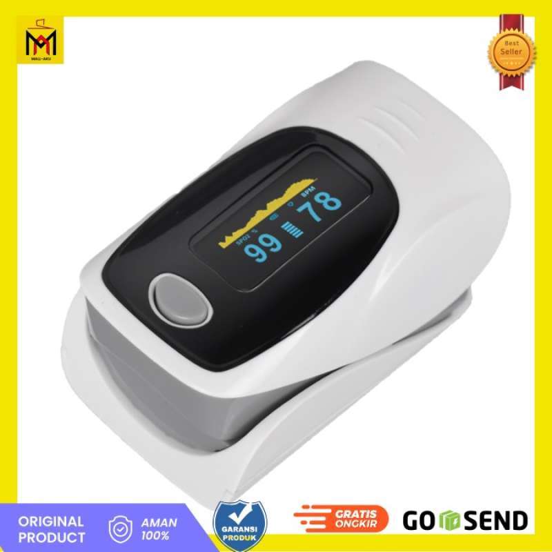 Jual Alat Pengukur Detak Jantung Saturasi Oksigen Fingertip Pulse ...