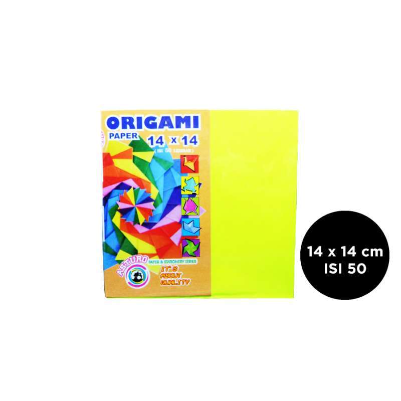 Jual KERTAS ORIGAMI PAPER ASTURO UKURAN 14 X 14 CM ISI 50 LEMBAR di ...
